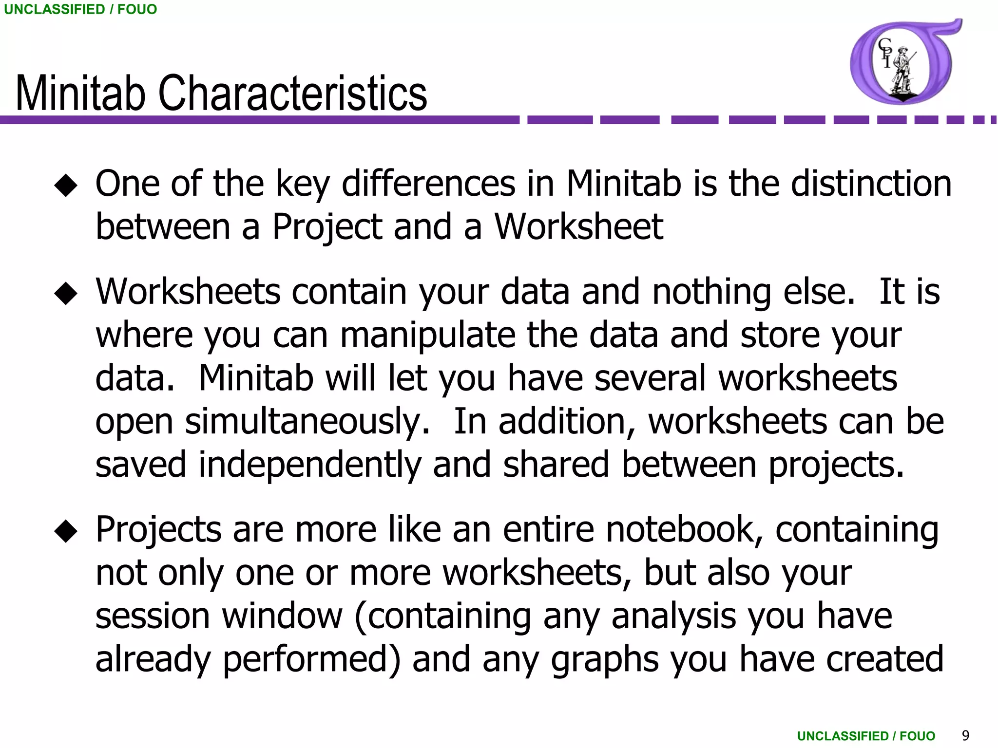 NG BB 21 Intro to Minitab | PDF