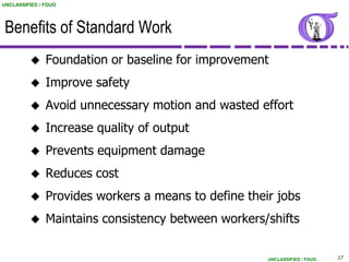NG BB 43 Standardized Work | PDF