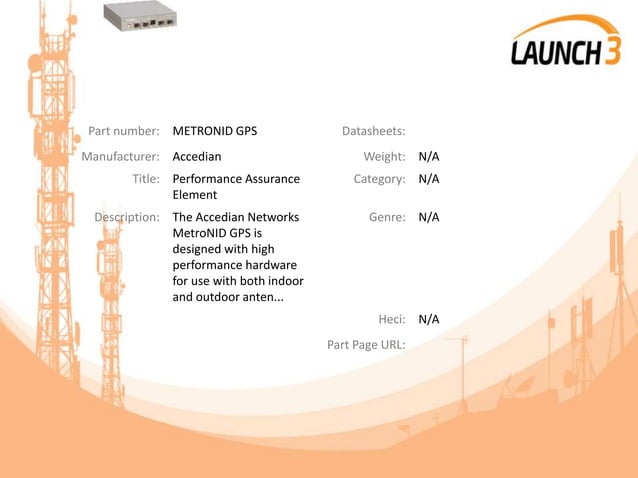 Accedian Metronid Gps Ppt