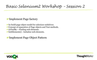 Selenium_For_Beginners_VodQA_Final | PPT