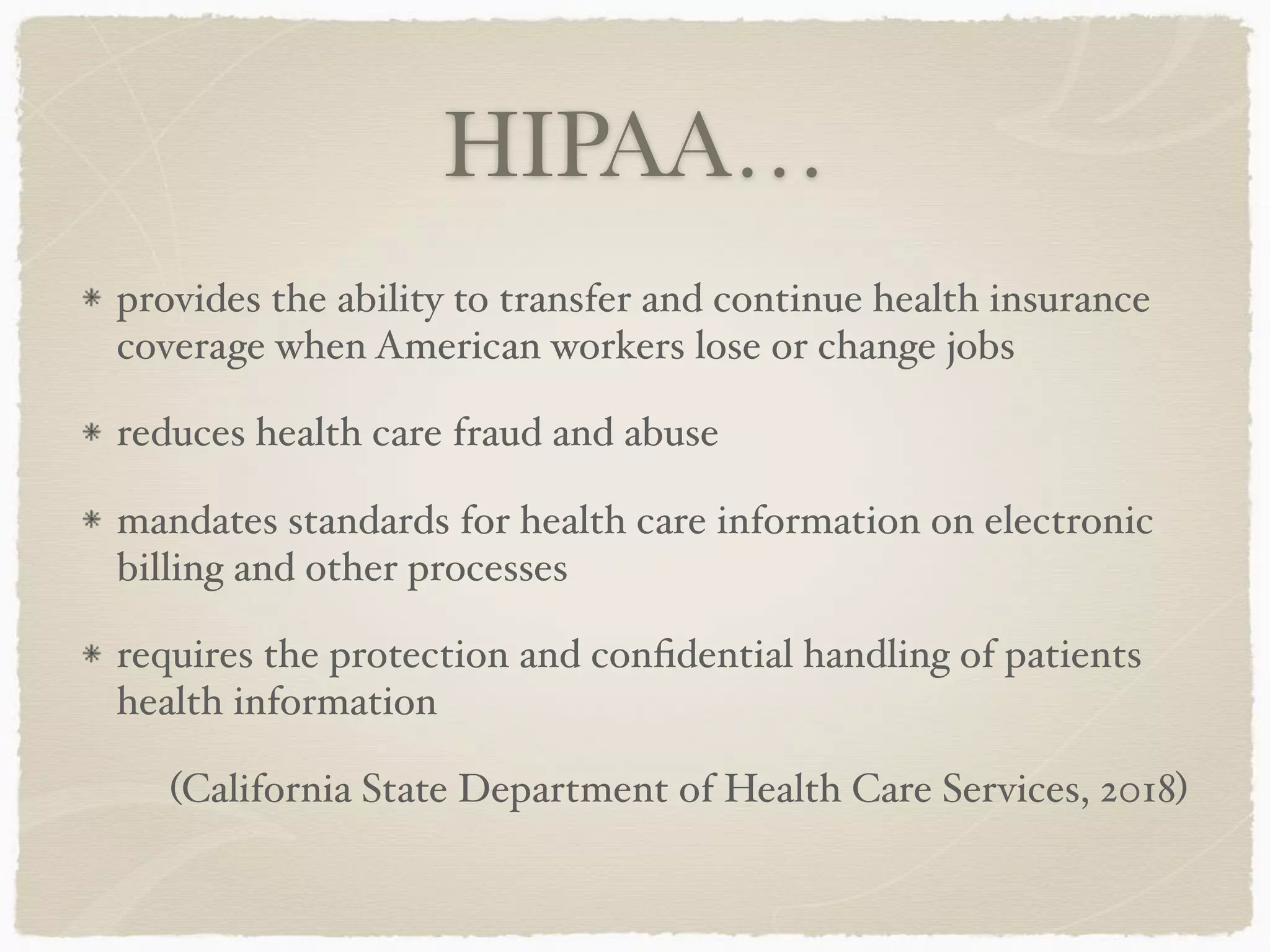 Sample HIPAA Training | PPT