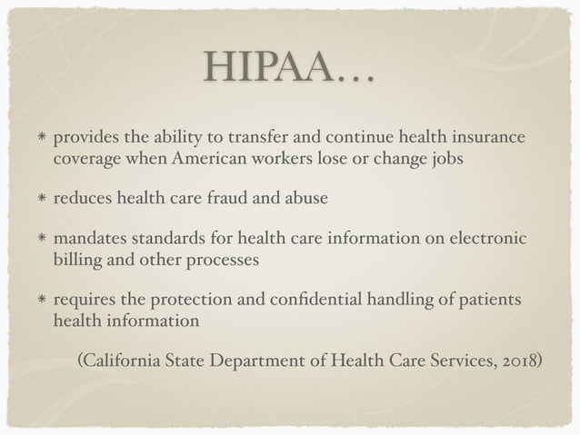 Sample HIPAA Training | PPT