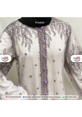 Custom Jahit Gamis Set Inner Outer Kekinian Rumah Jahit Azka | PDF
