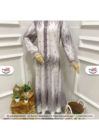 Custom Jahit Gamis Set Inner Outer Kekinian Rumah Jahit Azka | PDF