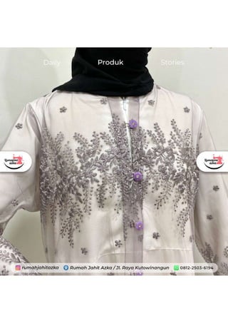 Custom Jahit Gamis Set Inner Outer Kekinian Rumah Jahit Azka | PDF