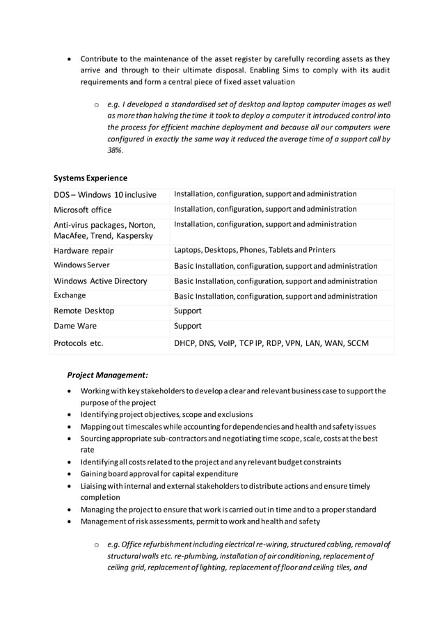Graham Neal CV3 | PDF