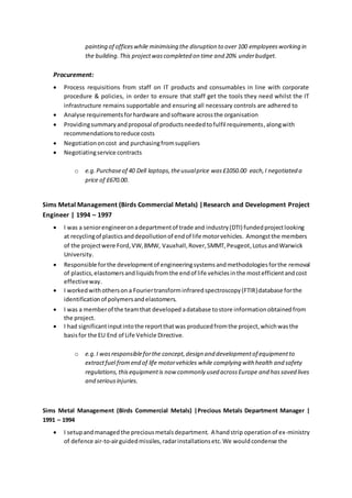 Graham Neal CV3 | PDF