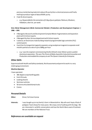 Graham Neal CV3 | PDF