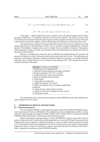 Parallel hybrid chicken swarm optimization for solving the quadratic assignment problem | PDF