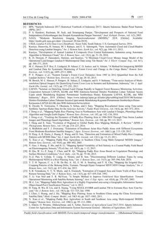 Paddy field classification with MODIS-terra multi-temporal image transformation using ...