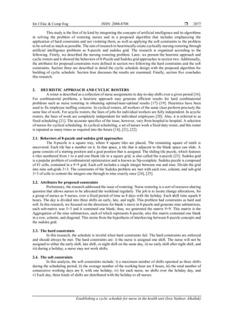 Establishing a cyclic schedule for nurse in the health unit | PDF