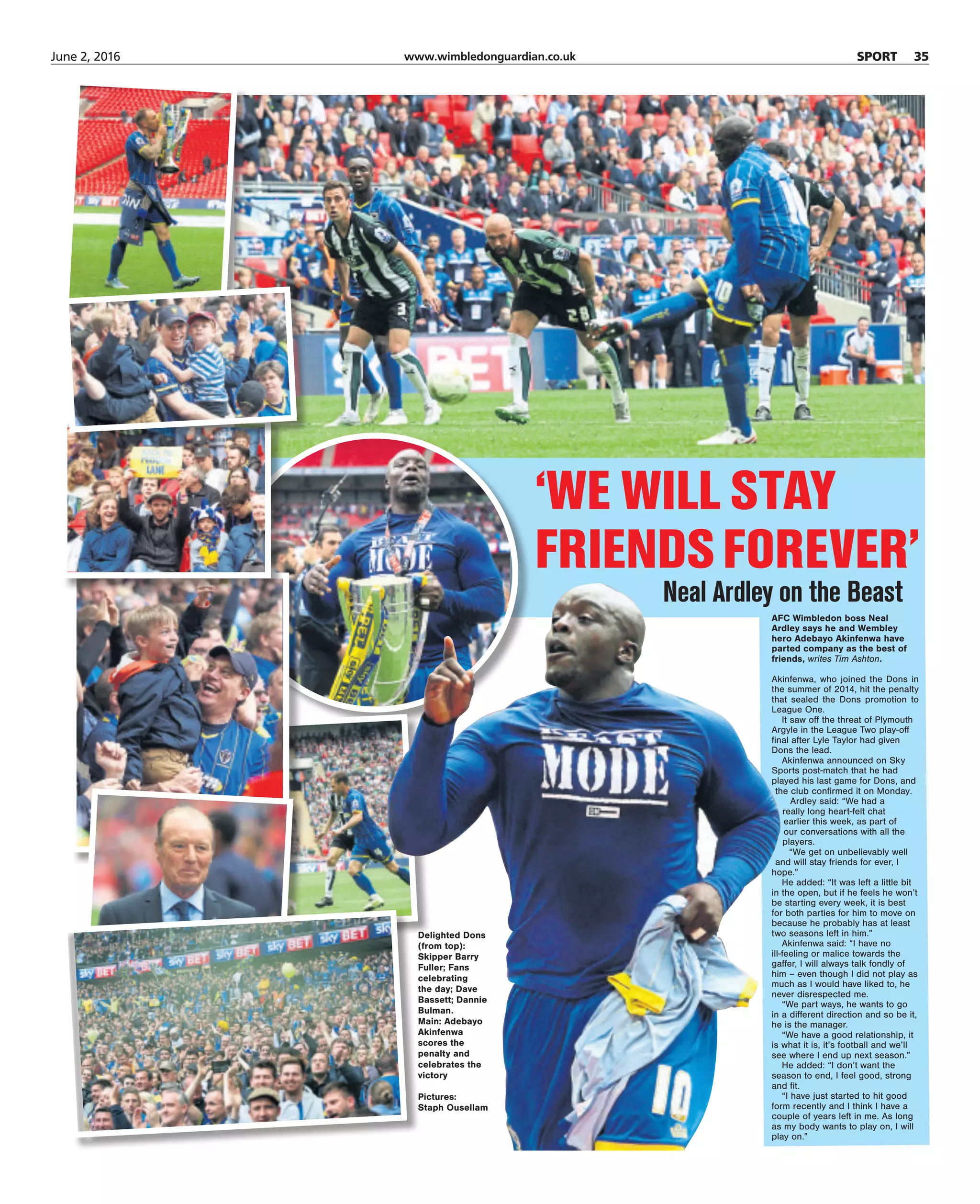 AFC Wimbledon at Wembley | PDF | Soccer | Sports