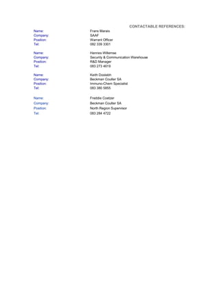 CV CRJ Thirion | PDF