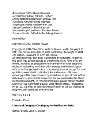 Telephone Triage Protocols for Nurses 6th Edition Julie K. Briggs | PDF