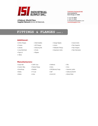 ISI Brochure | PDF | Commodities | Economy