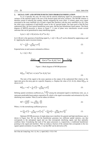 Discrete interferences optimum beamformer in correlated signal and interfering noise | PDF