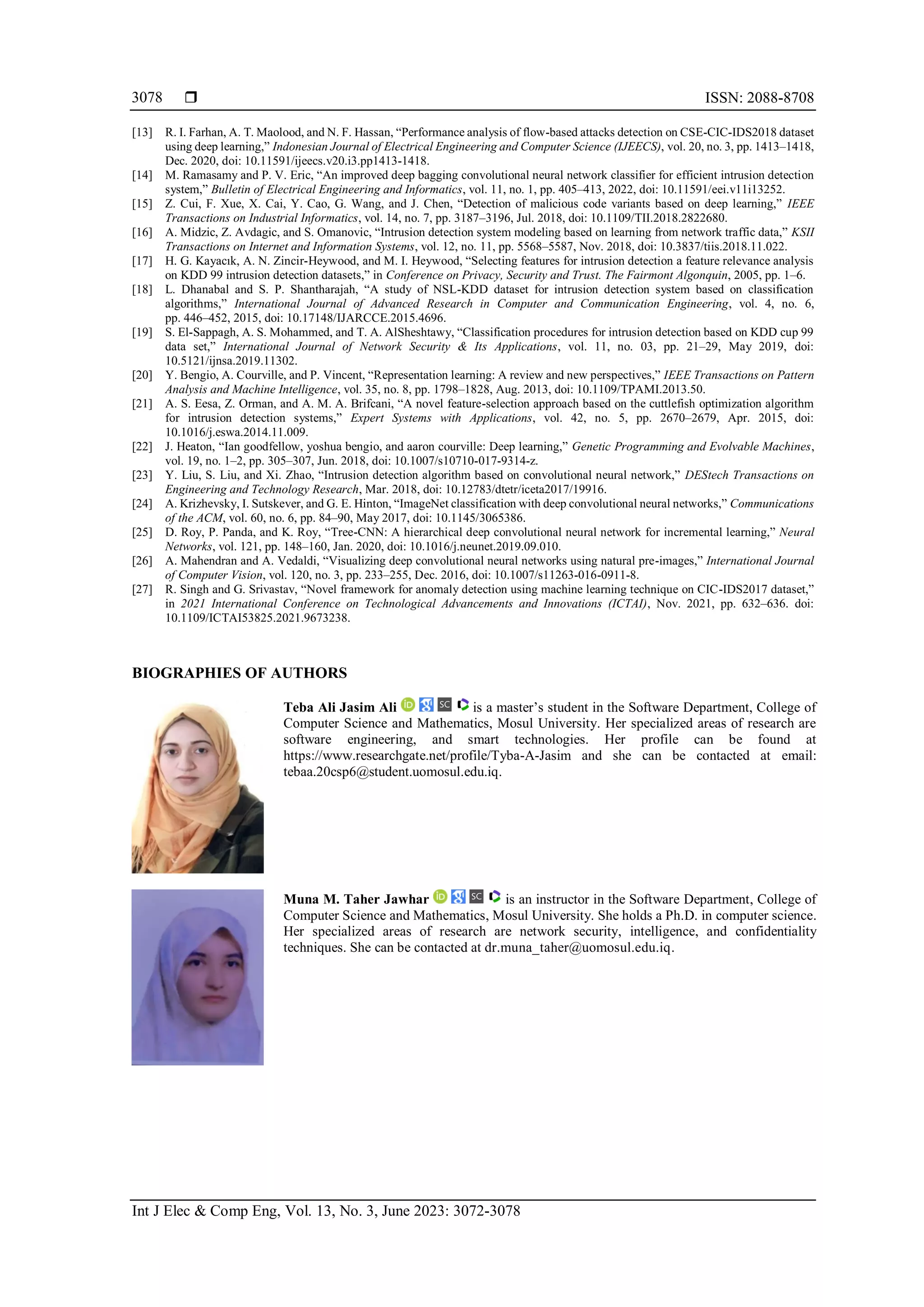 Detecting Network Attacks Model Based On A Convolutional Neural Network Pdf