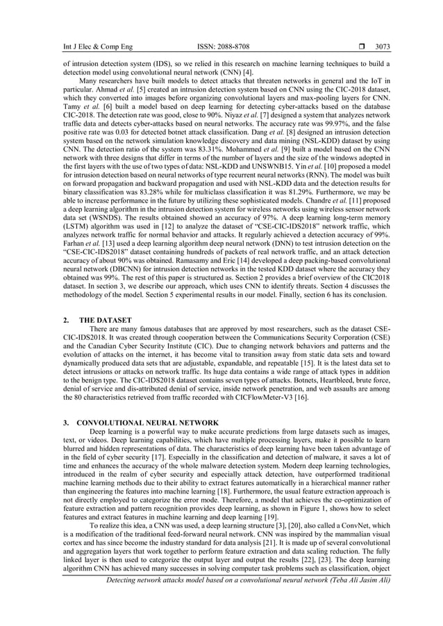 Detecting Network Attacks Model Based On A Convolutional Neural Network Pdf