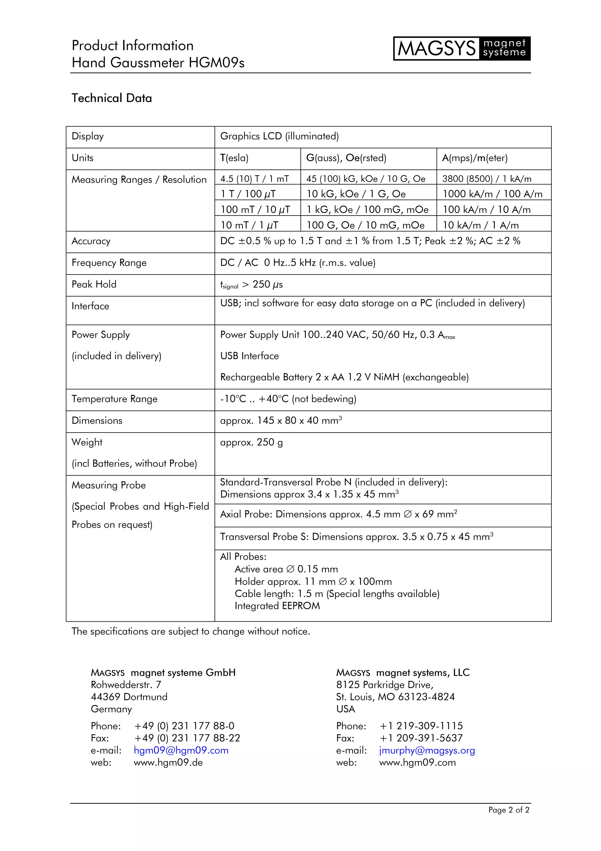 HGM09S Product Description _english | PDF