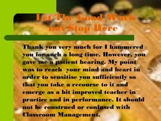 Ten commandments of Classroom teaching | PPT