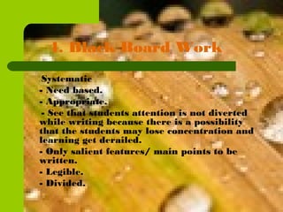 Ten commandments of Classroom teaching | PPT