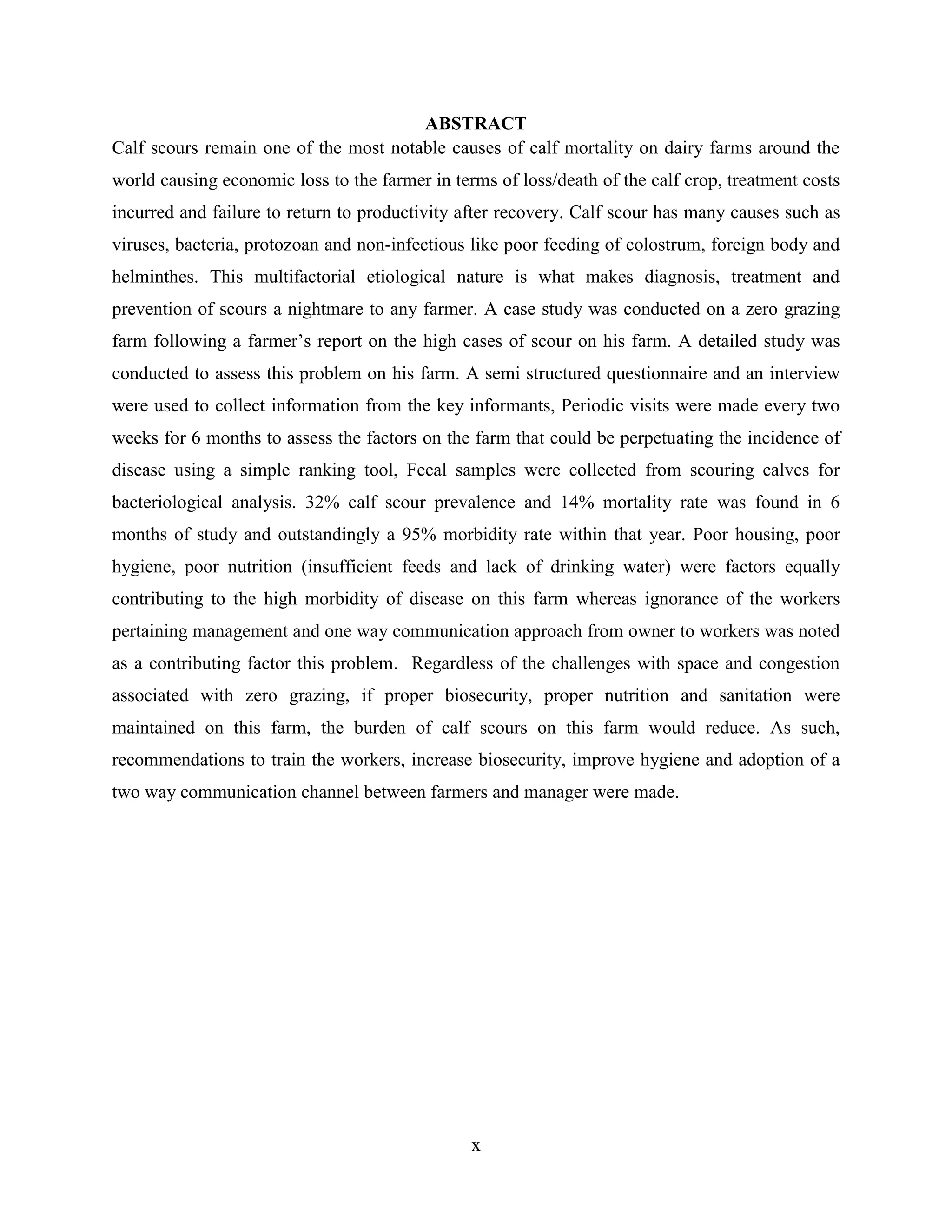 Calf scours- final | PDF