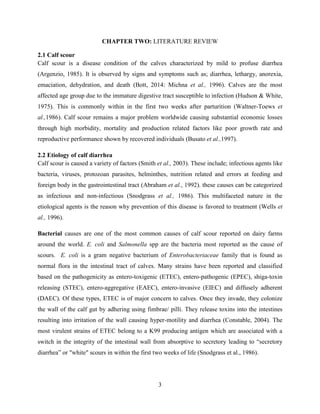 Calf scours- final | PDF