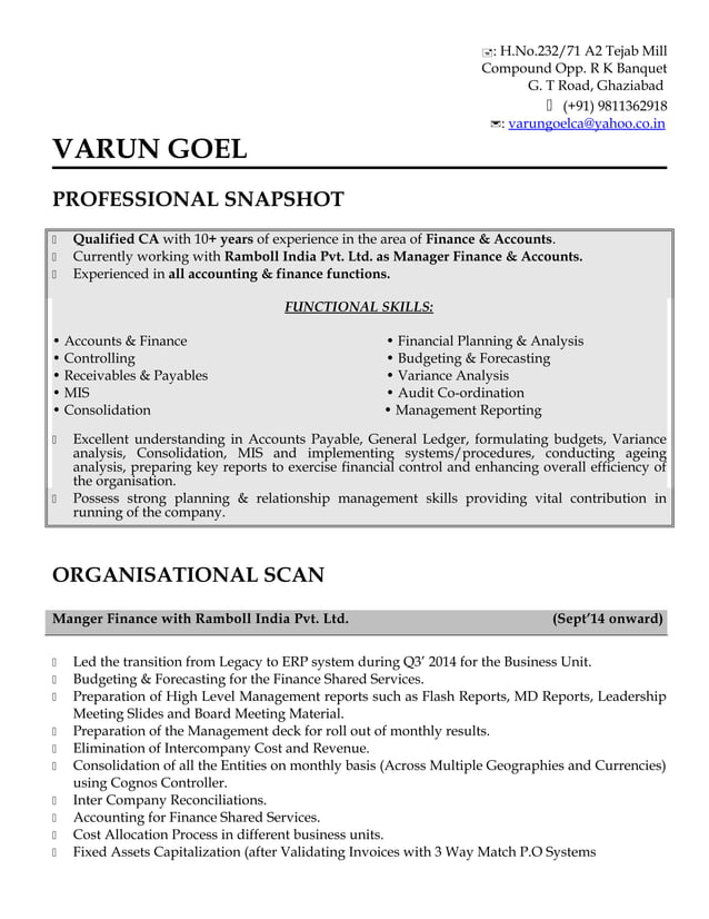 CV Varun Goel | PDF