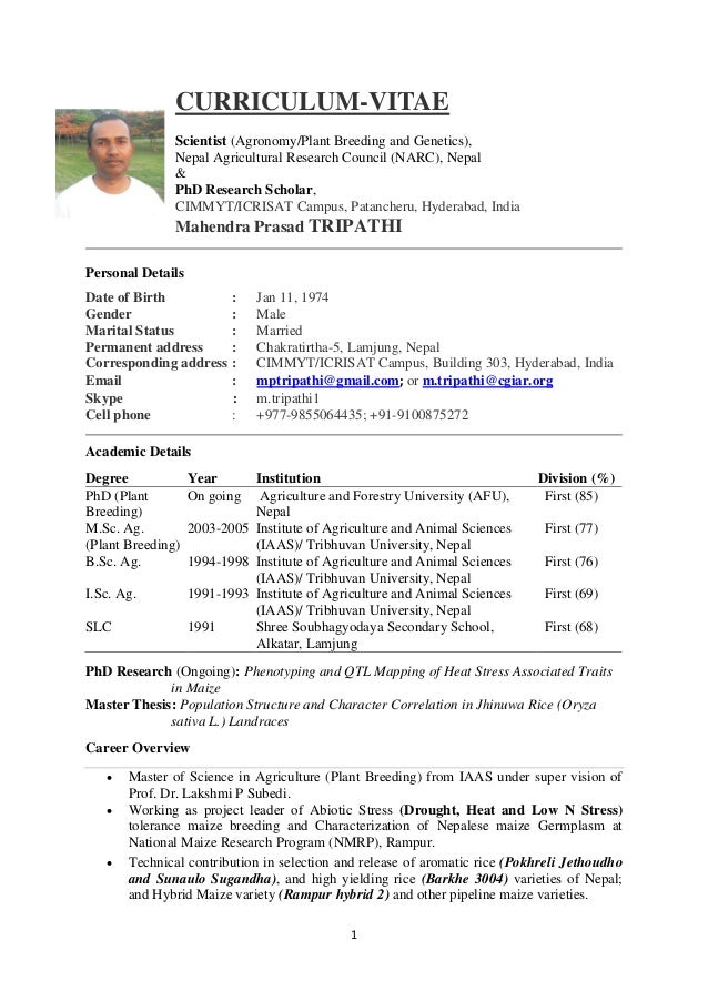 CV_MP_Tripathi_ June 2015