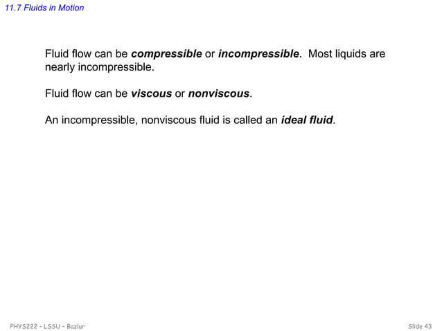 Fluids mechanics for engineering applications | PPT