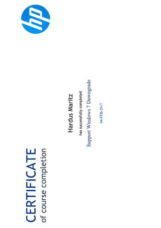 Support Windows 7 Downgrade | PDF