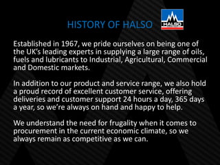 HALSO PRESENTATION 2014 | PPT