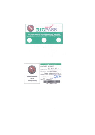 112-IADC Rig Pass | PDF