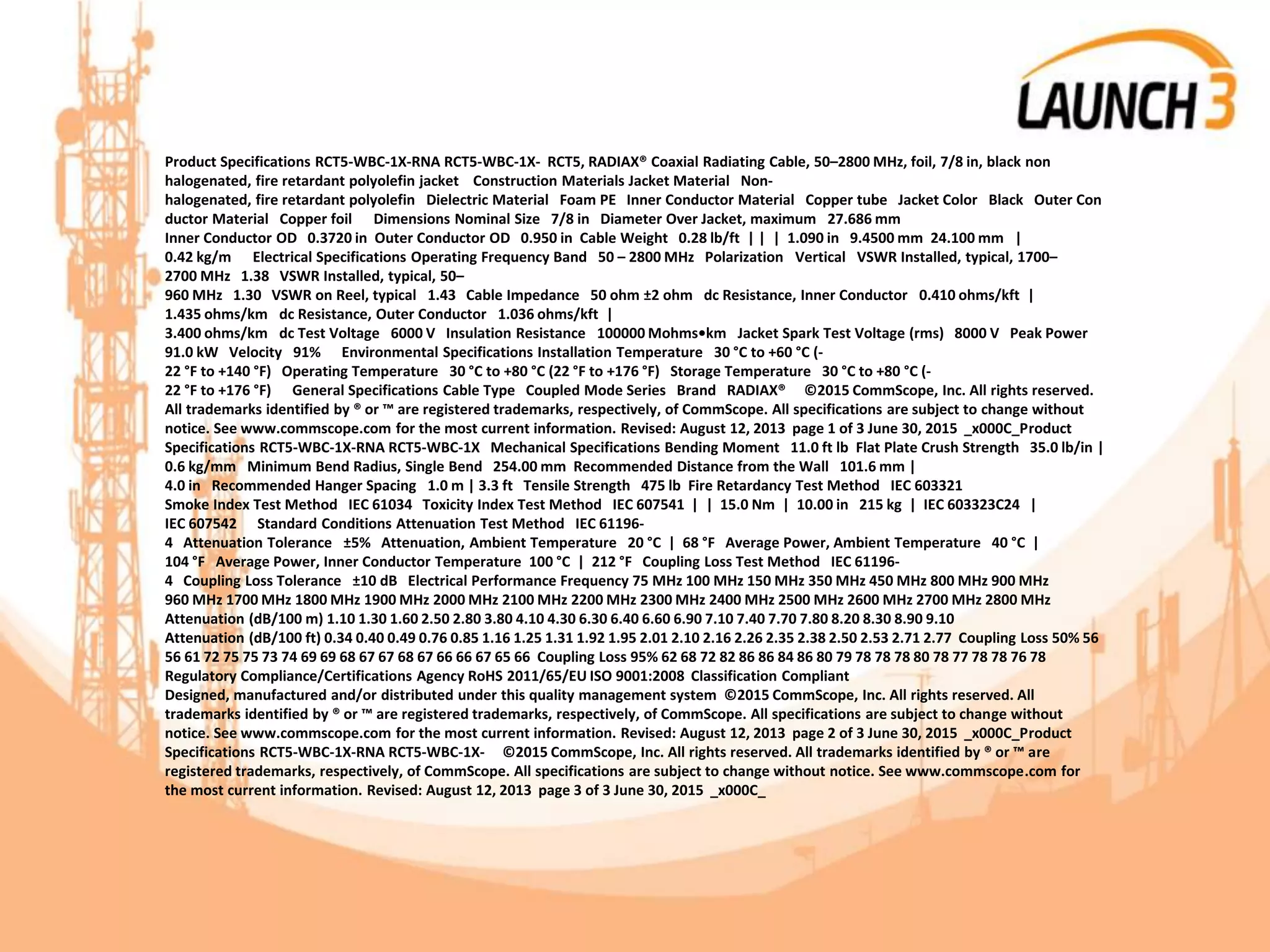 Andrew RCT5-WBC-1X-RNA | PPTX