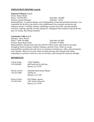 Joey Cole Resume | PDF