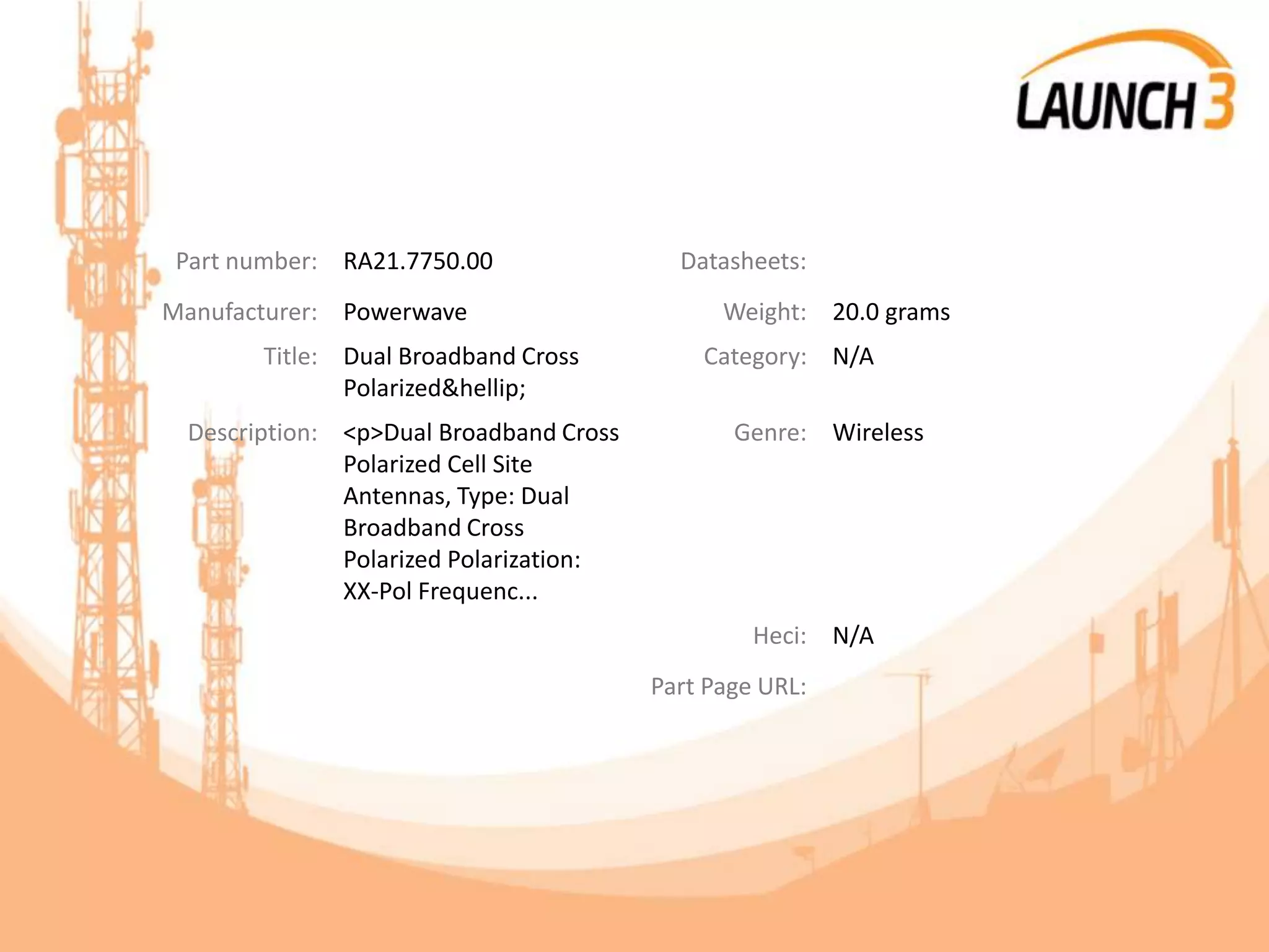 Powerwave RA21.7750.00