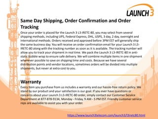 Launch 3 L3-IRETC-80 | PPTX