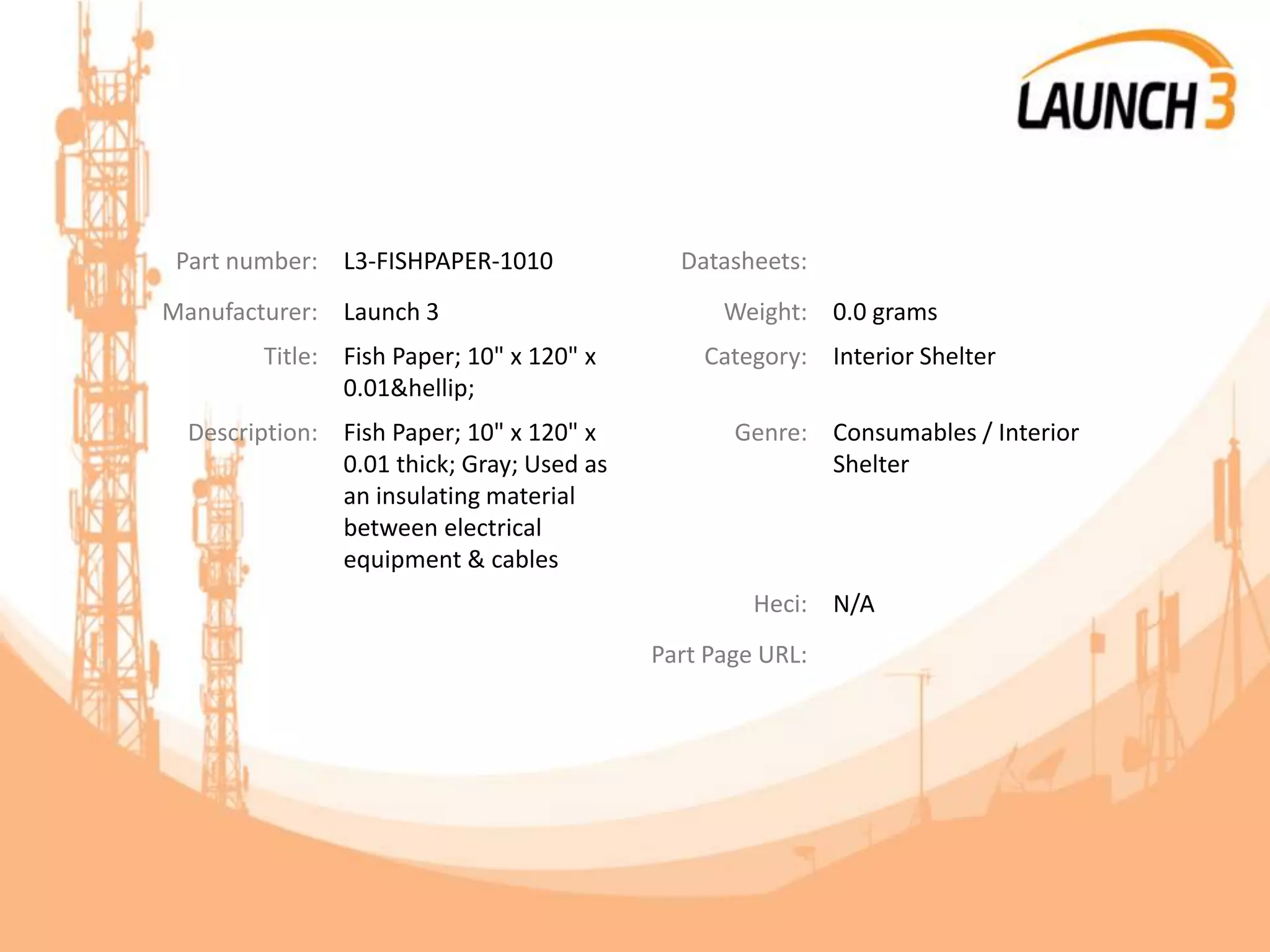 Launch 3 L3-FISHPAPER-1010 | PPT