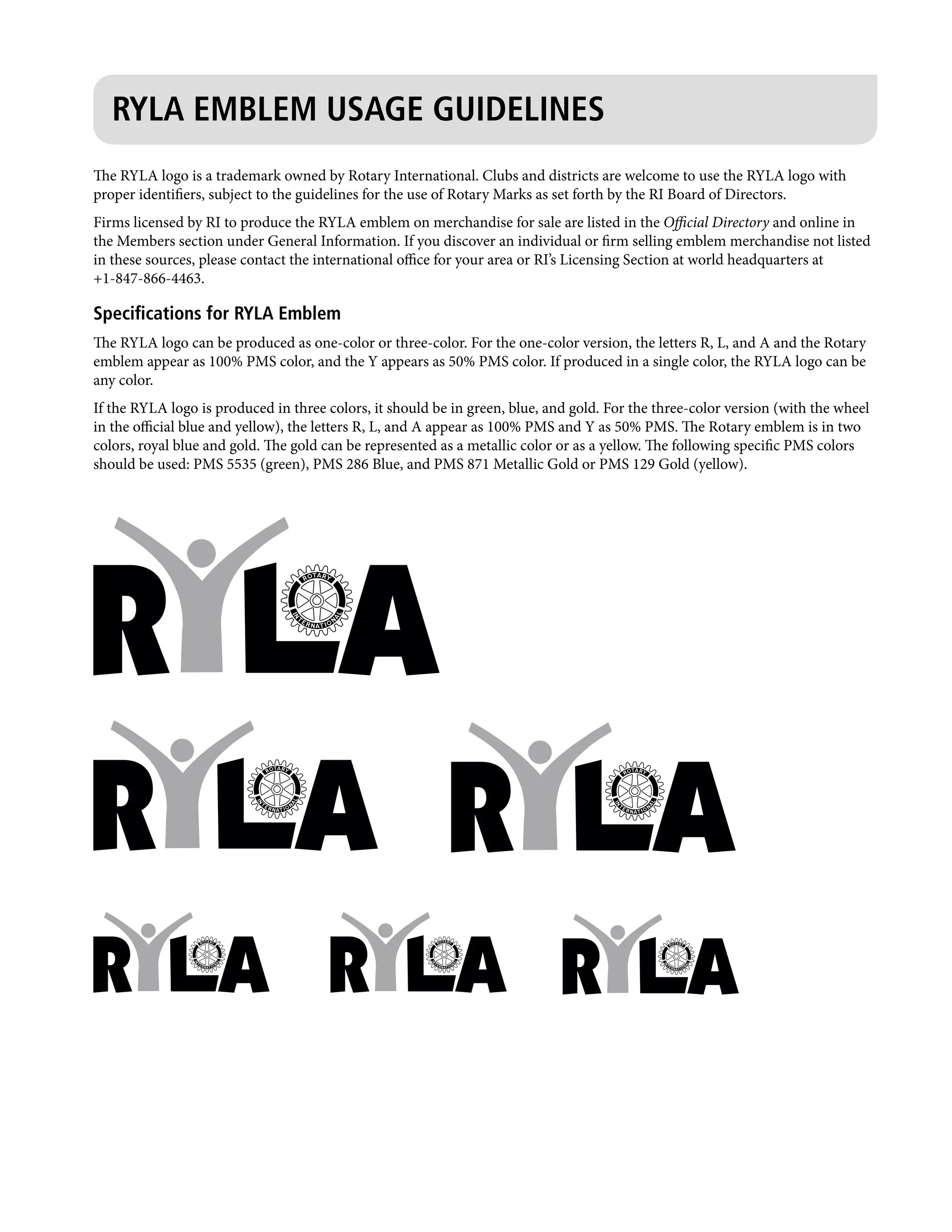 Rotary International RYLA Handbook | PDF