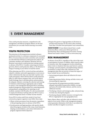 Rotary International RYLA Handbook | PDF