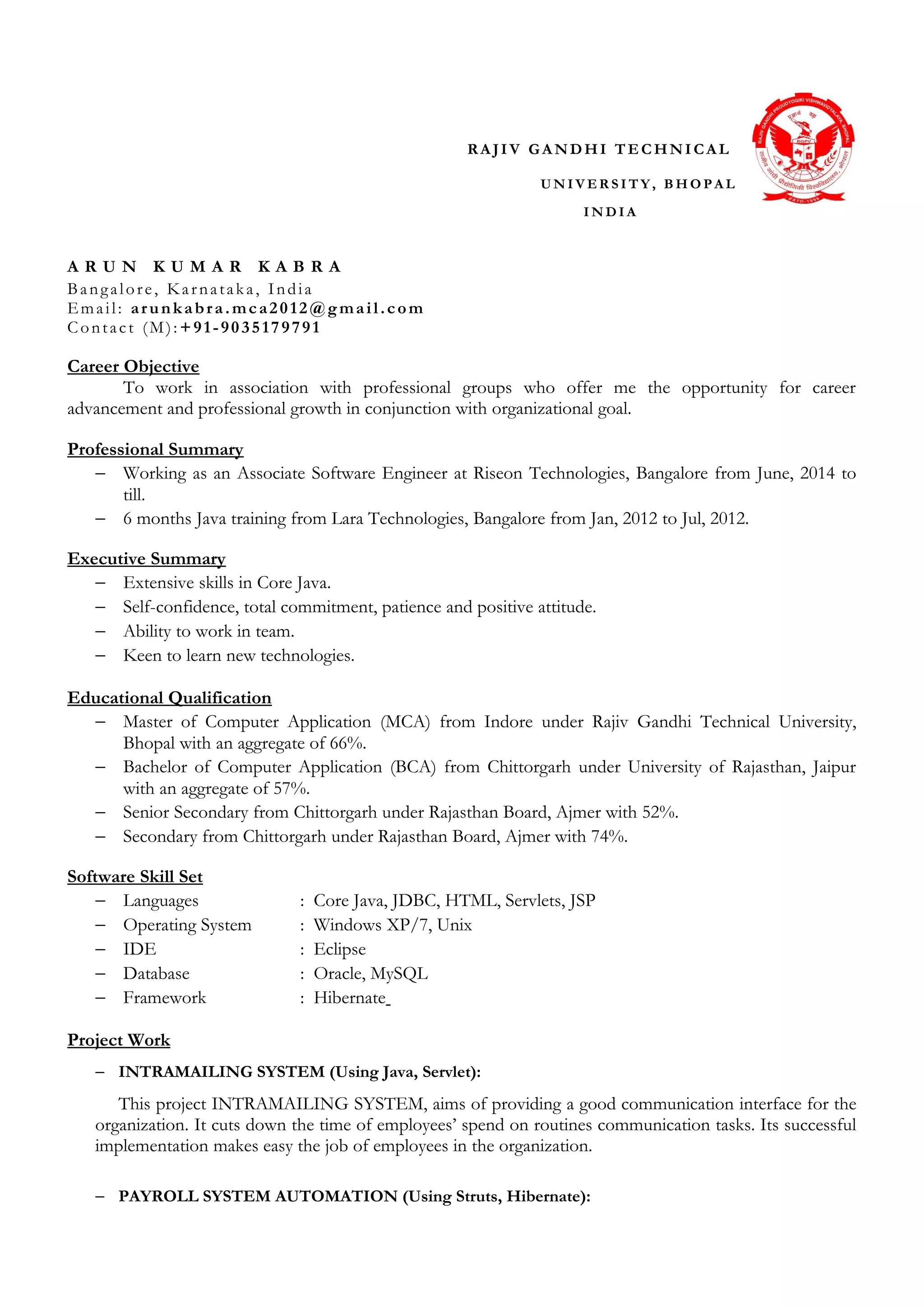 arunkabra_resume | PDF