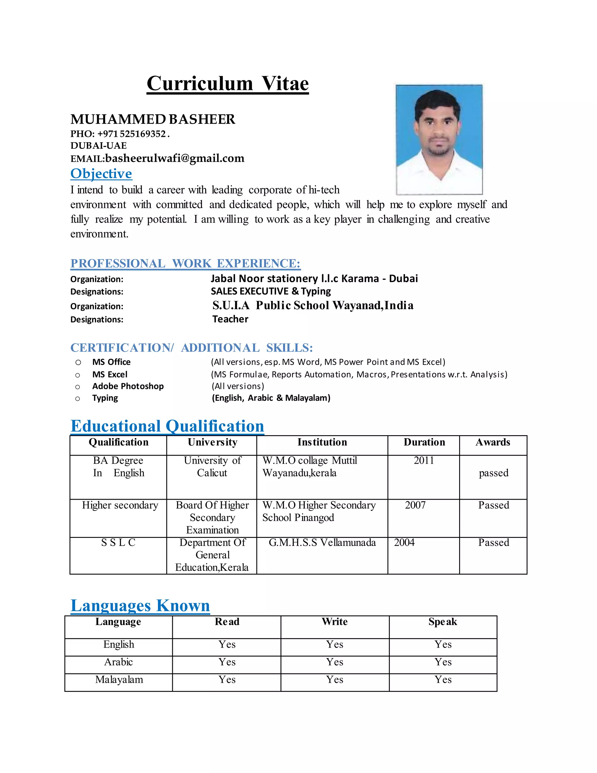 MUHAMMED BASHEER | DOCX