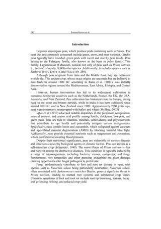 BIOLOGICAL CONTROL OF FOOT AND ROOT ROT DISEASE OF PEA (PISUM SATIVUM L ...