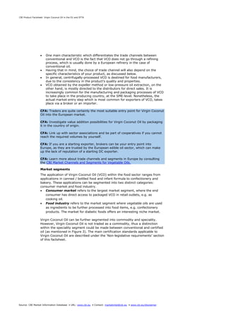product-factsheet-virgin-coconut-oil-europe-vegetable-oils-oilseeds-2014 | PDF