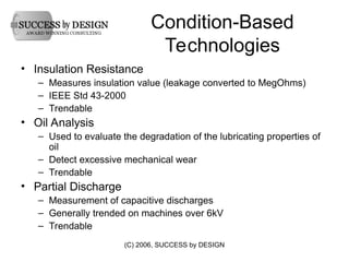 IEEE P1415: “Draft Guide for Induction Machinery Maintenance Testing ...