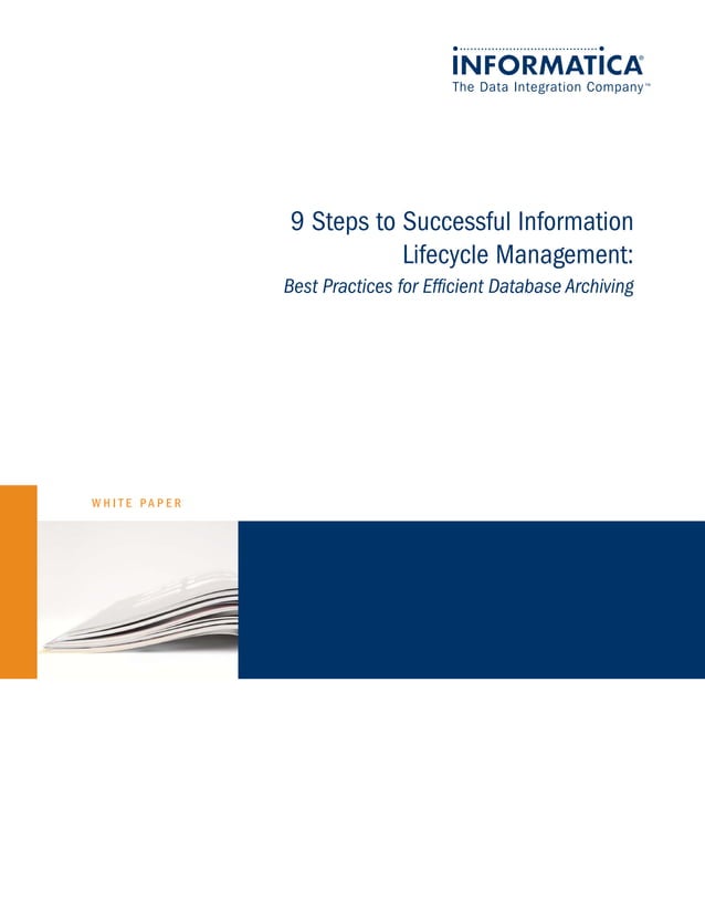 9 Steps to Successful Information Lifecycle Management | PDF