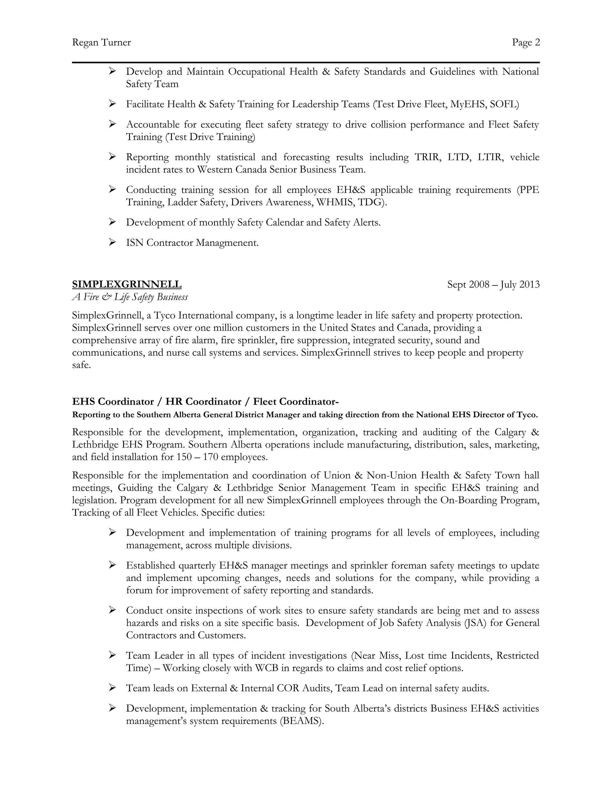 Regan Turner Resume | DOC