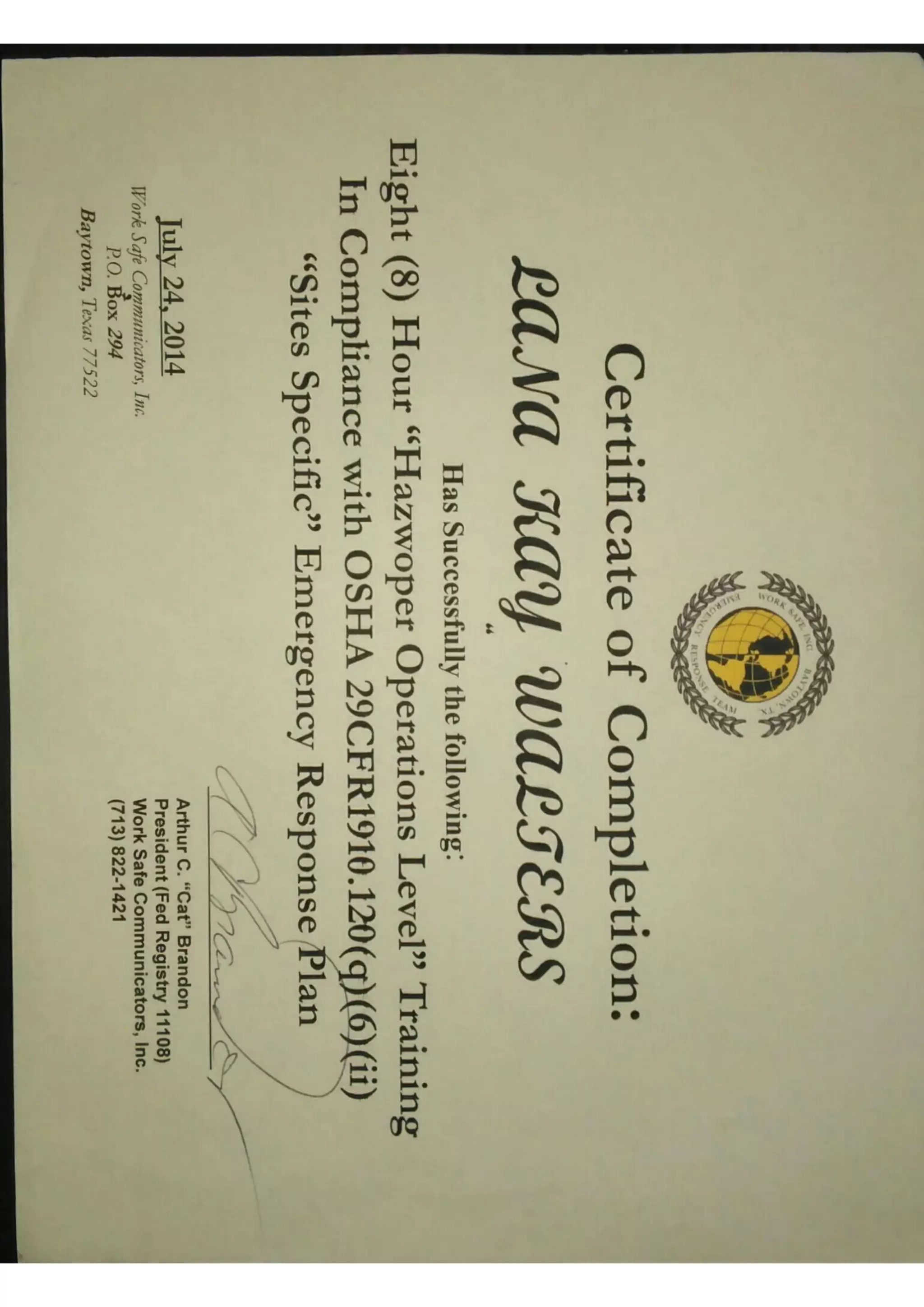 ERT certificates | PDF