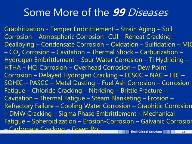 api 571 damage mechanisim for the industry | PPT
