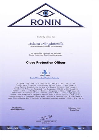CP Certificate | PDF
